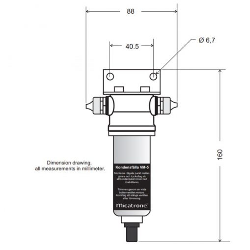 Micatrone VM-5 Moisture Trap - Process Instrumentation